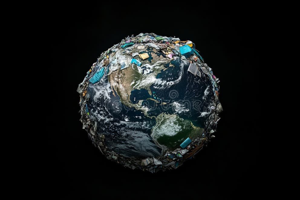 The Planet is Covered with Garbage As Seen from Space, an Example of ...