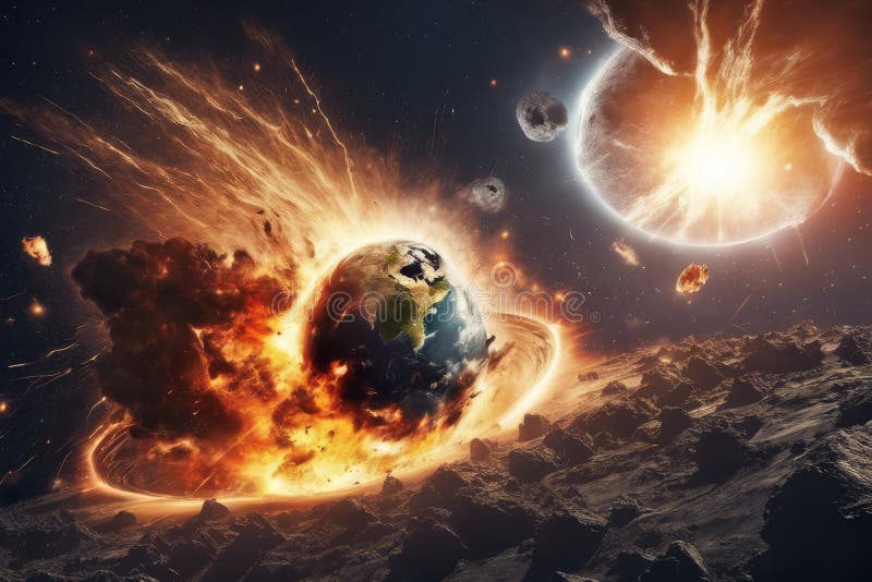 A Planet is Destroyed by a Comet, with a Large Explosion in the ...