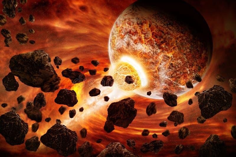 Planet Eart Apocalypse Illustration Stock Illustration - Illustration ...