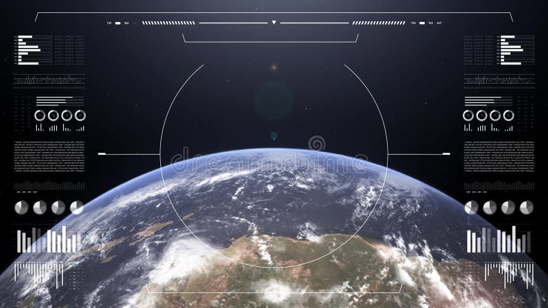 Planet Earth, View from Space. 3d 4K Animation of Terrestrial Globe ...