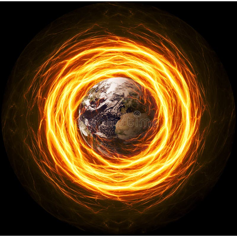 Apocalypse Day on Planet Earth Stock Vector - Illustration of earth ...