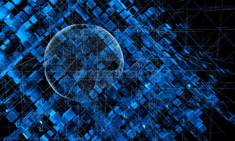 Planet Earth from on the Background of the Texture of the Extruded ...