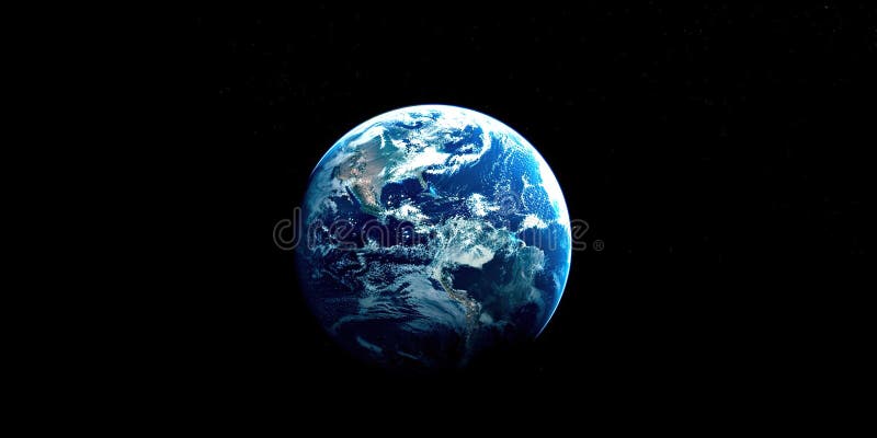 Planet Earth on a Black Background Stock Image - Image of earth, cosmos ...