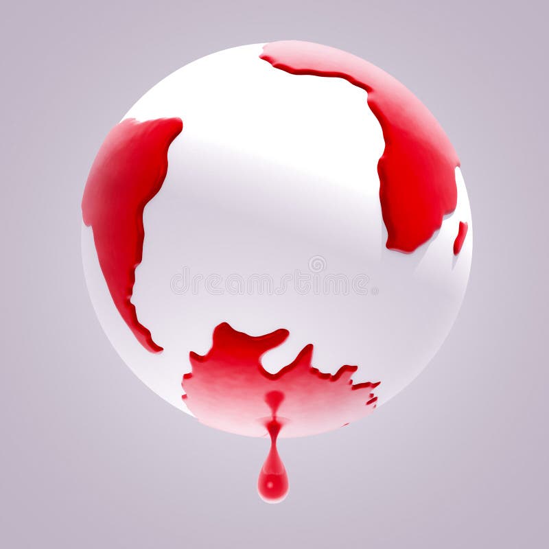 Planet earth bleeding stock illustration. Illustration of bleed - 40667722