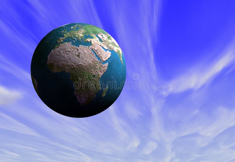 Planet Earth without Clouds Stock Photo - Image of light, dark: 6856