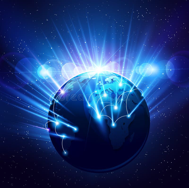 Planet Earth in the Bright Rays of Light Stock Vector - Illustration of ... Planet Earth in the Bright Rays of Light Stock Vector - Illustration of ...