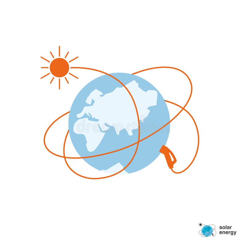 Planet Earth is Charged with Solar Energy. the Ground is Wrapped in a ...