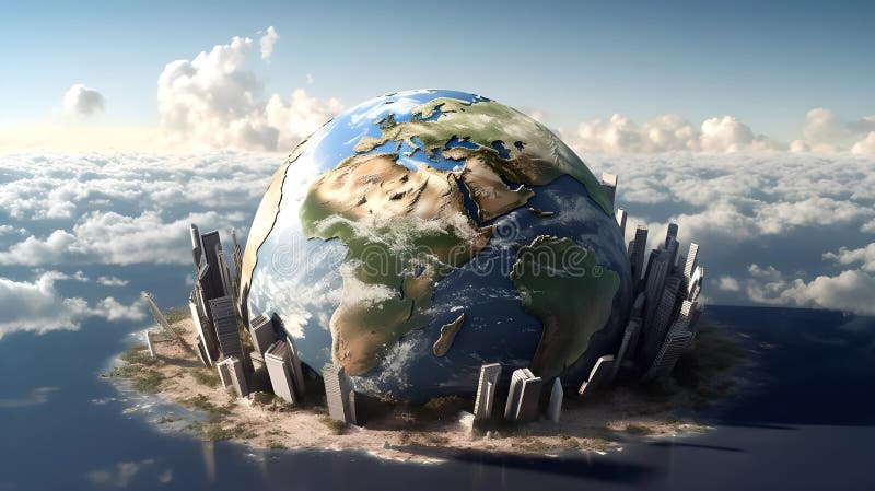 Planet Earth, Climate Issues Stock Illustration - Illustration of ...