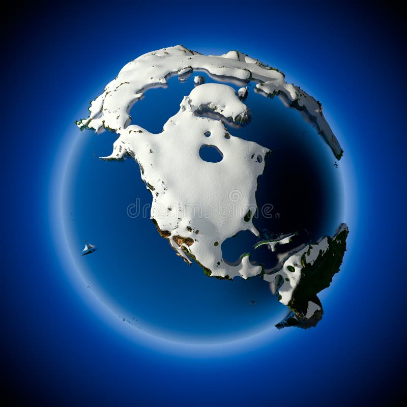 Planet Earth is Covered by Snow Stock Illustration - Illustration of ... Planet Earth is Covered by Snow Stock Illustration - Illustration of ...