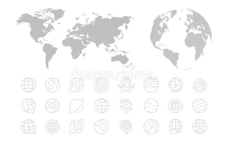 Planet Earth. Earth Day. the Earth, World Map Stock Vector ...