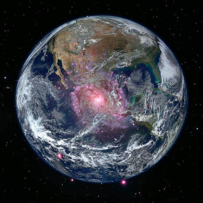 Planet Earth in Deep Space. Elements of this Image Furnished by NASA ...