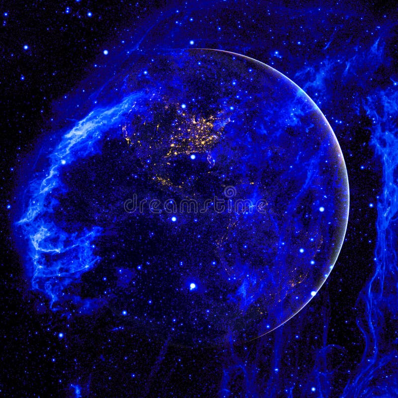 Planet Earth in Deep Space. Elements of this Image Furnished by NASA ...