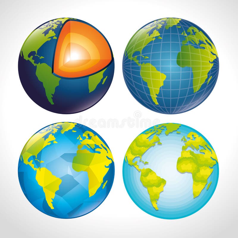 Planet earth design. stock illustration. Illustration of globe - 58822606