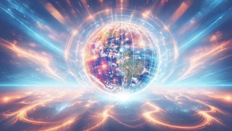 Planet Earth in the Digital Cosmos: a Glowing Sphere of Global ...