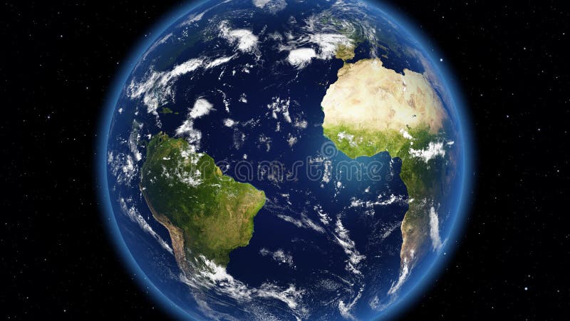 Planet Earth Done with NASA Textures Stock Illustration - Illustration ...