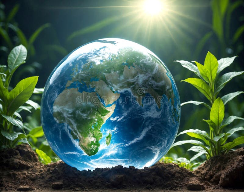 Planet Earth: Environmental Awareness. Conceptual Image of Earth among ...