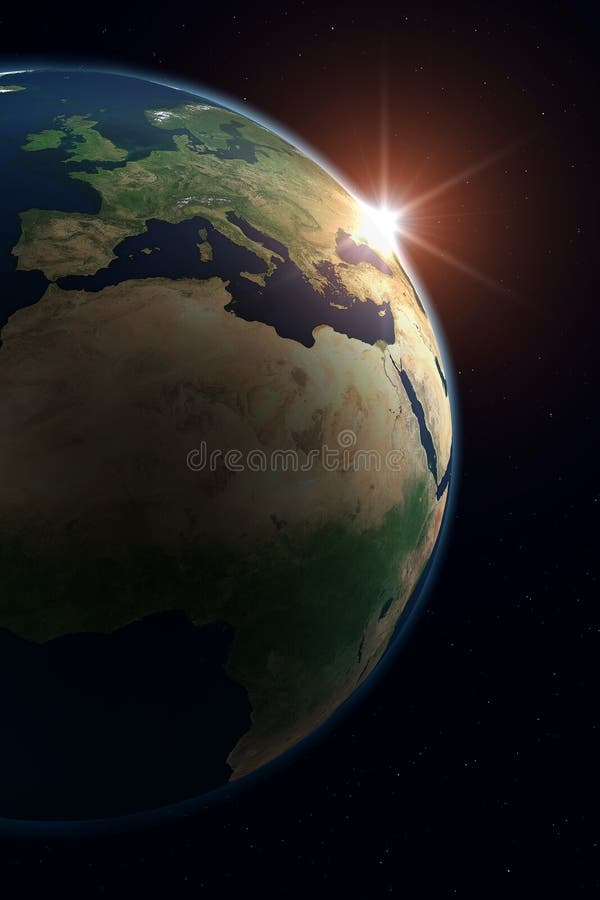 Planet Earth - Europe stock illustration. Illustration of lens - 1311868
