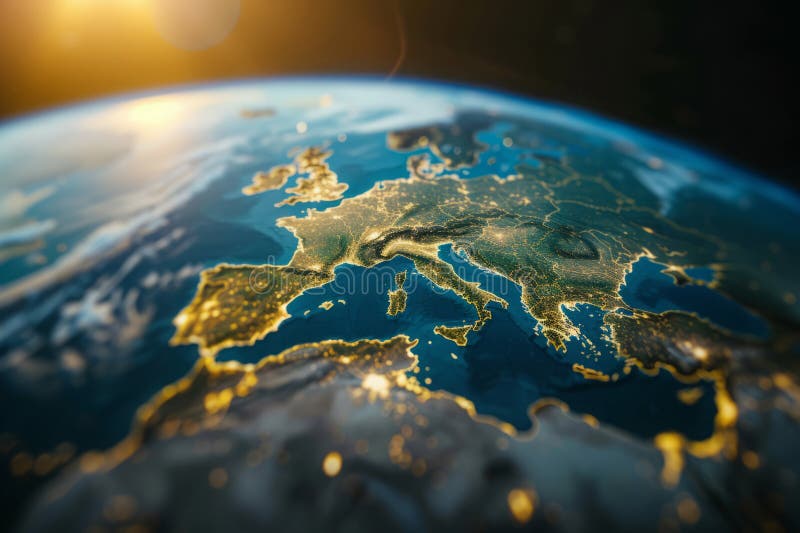 Planet Earth, View from Outer Space Stock Photo - Image of astronomy ...