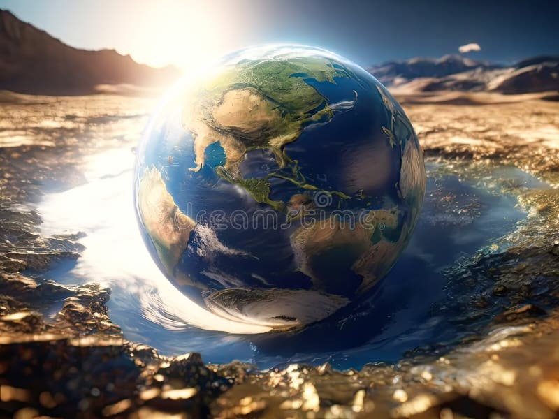 Planet Earth Fantasy Bright Illustration Stock Photo - Image of earth ...