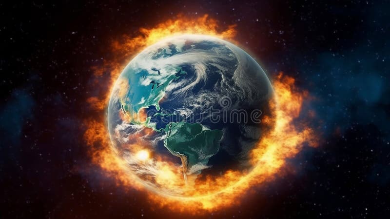 Planet Earth on Fire, Climate Change, Global Warming and Disaster ...