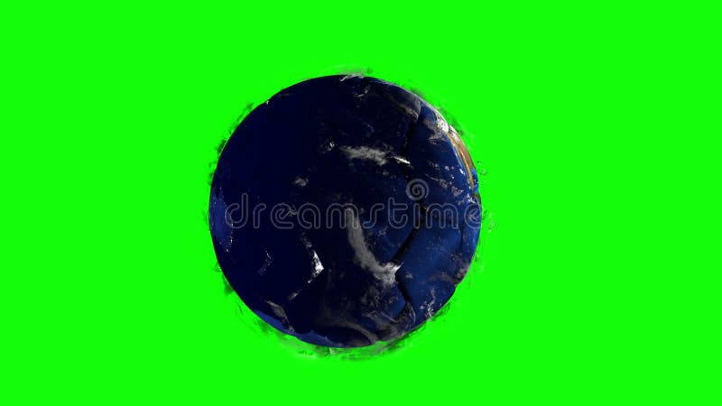 Planet Earth in the Form of a Ball in Space, Maps and Textures Provided ...