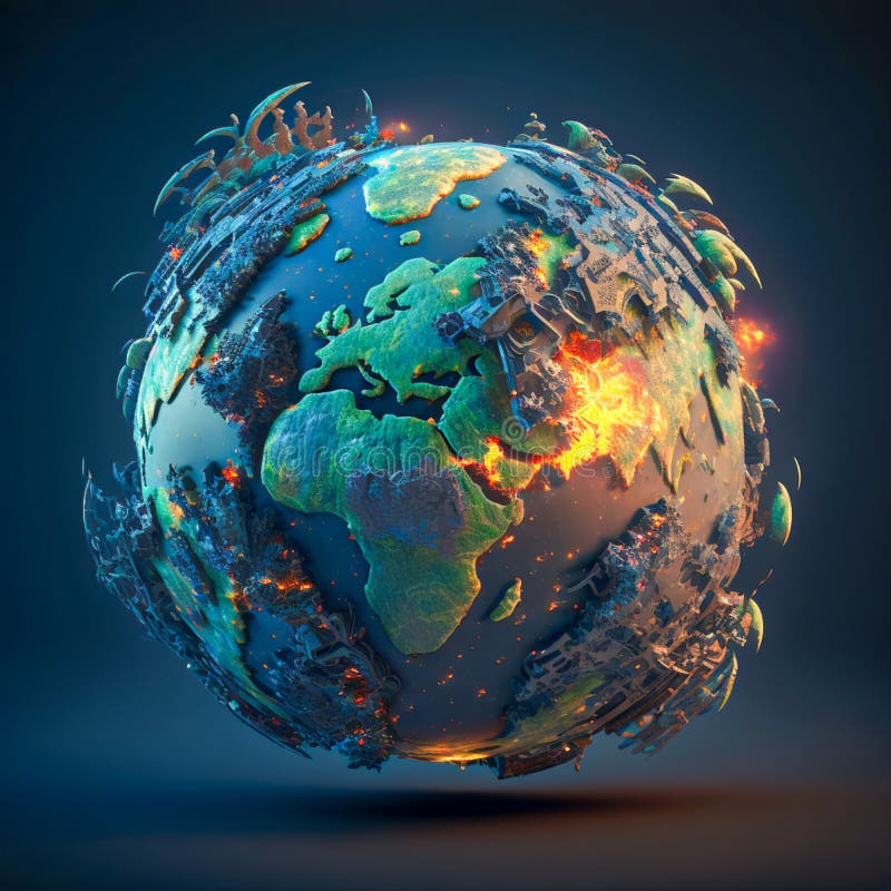 Polluted Earth In The Future