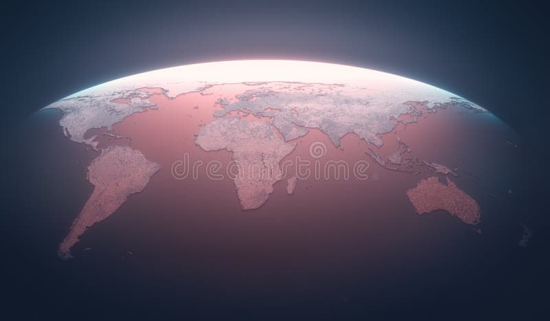 Planet Earth Globalization stock illustration. Illustration of concept ...