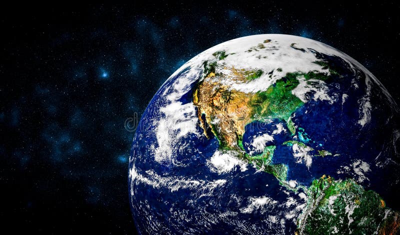 Map Of Earth From Space - Map