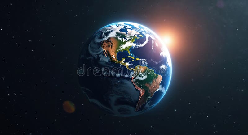 Realistic Planet Maps Detailed World Map Colour Version 2