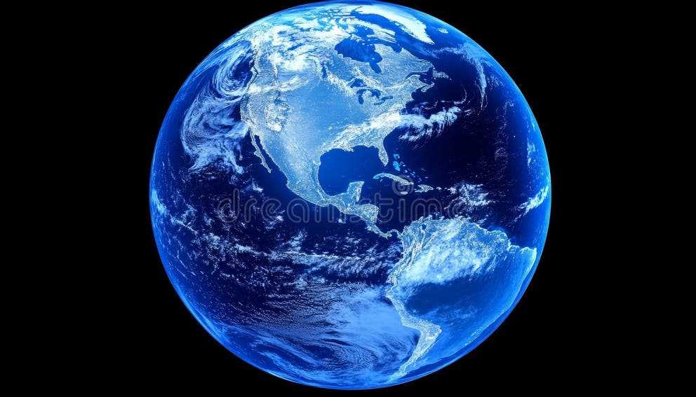 Planet Earth Glowing Globe Data Networking, Business Network and ...