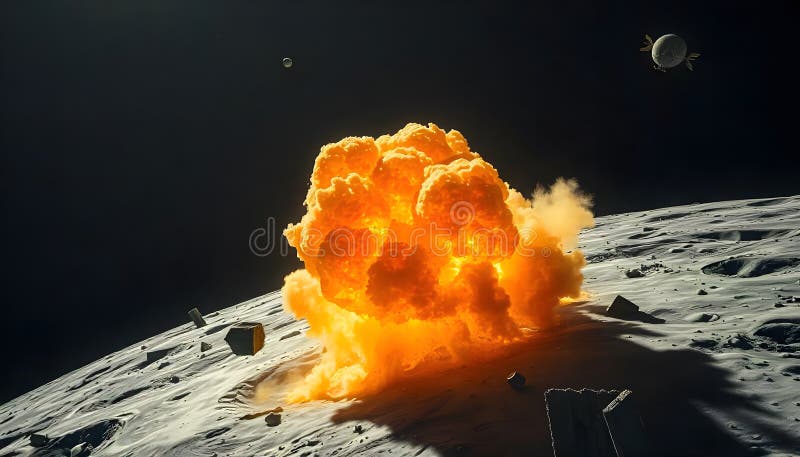 Planet Earth with Half of it Destroyed. Stock Illustration ...