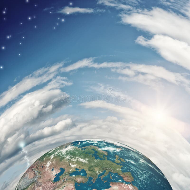 Planet Earth stock image. Image of clouds, surface, universe - 45347115