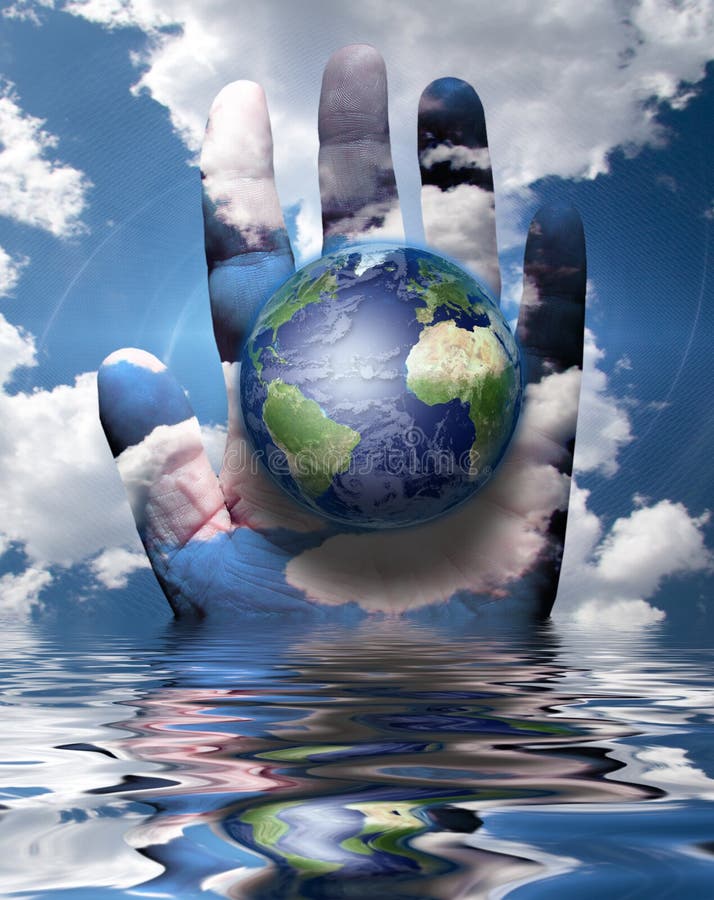 God Hand Earth Stock Illustrations – 401 God Hand Earth Stock ...