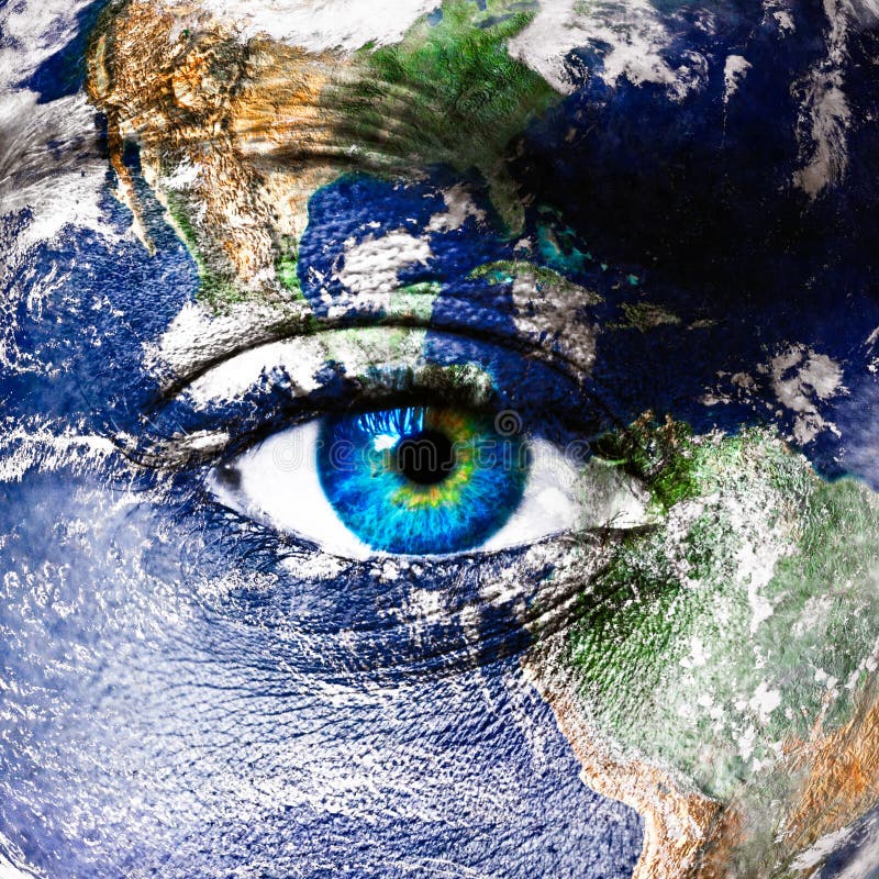 Planet earth in eye stock image. Image of human, globe - 22529067
