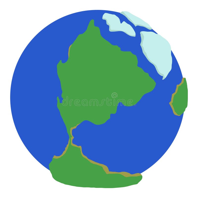 Planet Earth Icon Isometric Vector. Blue Planet with Continent and ...