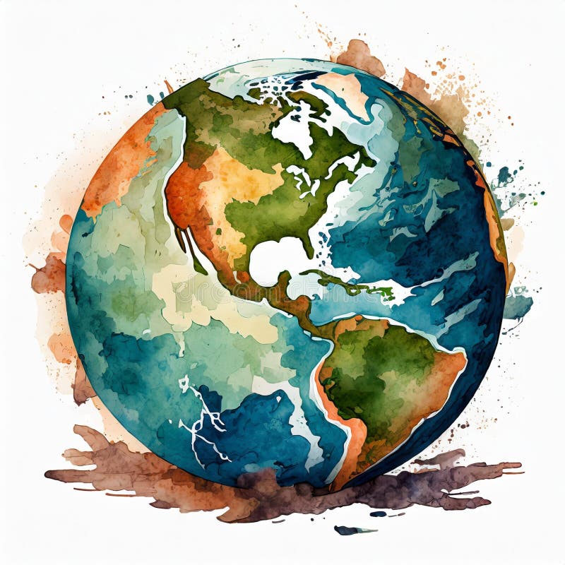 Planet earth illustration stock illustration. Illustration of ...