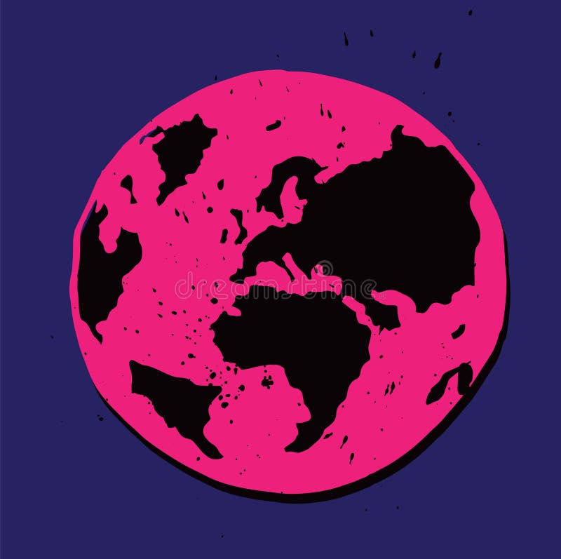 Planet Earth Illustration stock vector. Illustration of icon - 89083393