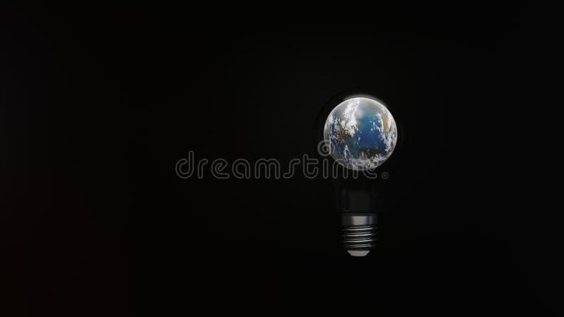 Planet Earth Inside Light Bulb, Renewable Energy and Environmental ...
