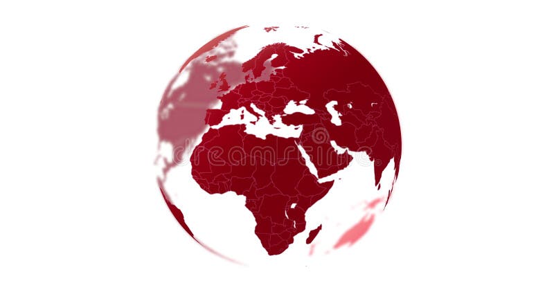 Planet, Earth and Isolated Digital Map of World with Global Network ...