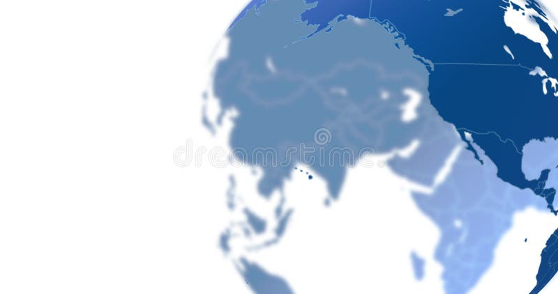 Planet, Earth and Isolated Virtual Map of World with Global Network ...