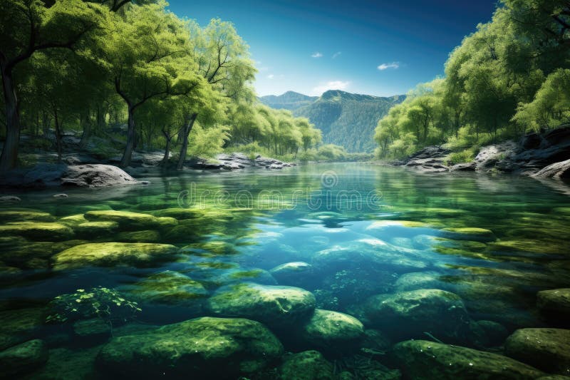 Planet Earth with Its Abundant Water Resources Stock Photo - Image of ...