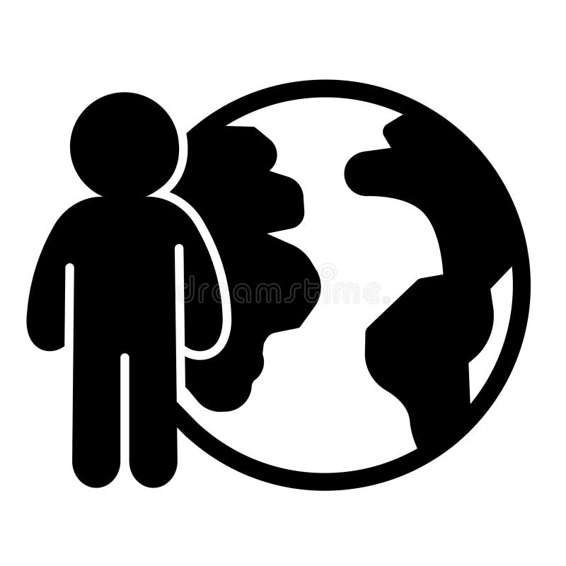 Man Icon Earth Stock Illustrations – 17,972 Man Icon Earth Stock ...