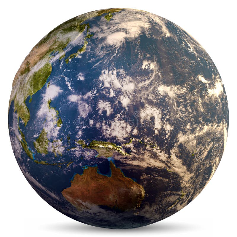 Planet Earth map stock illustration. Illustration of pacific - 146751271