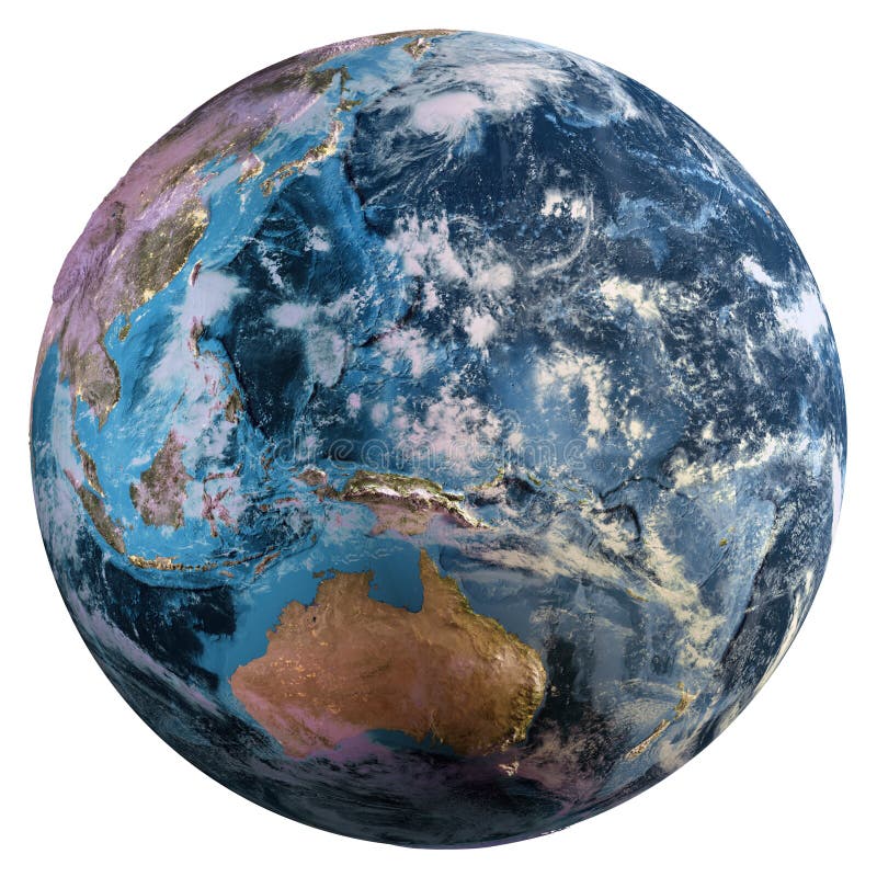 Planet Earth map stock illustration. Illustration of oceania - 154548528