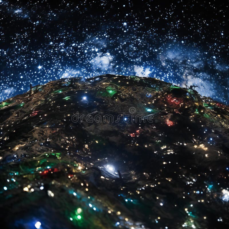 Planet Earth at Night with Lights, Elements of this Image Furnished ...