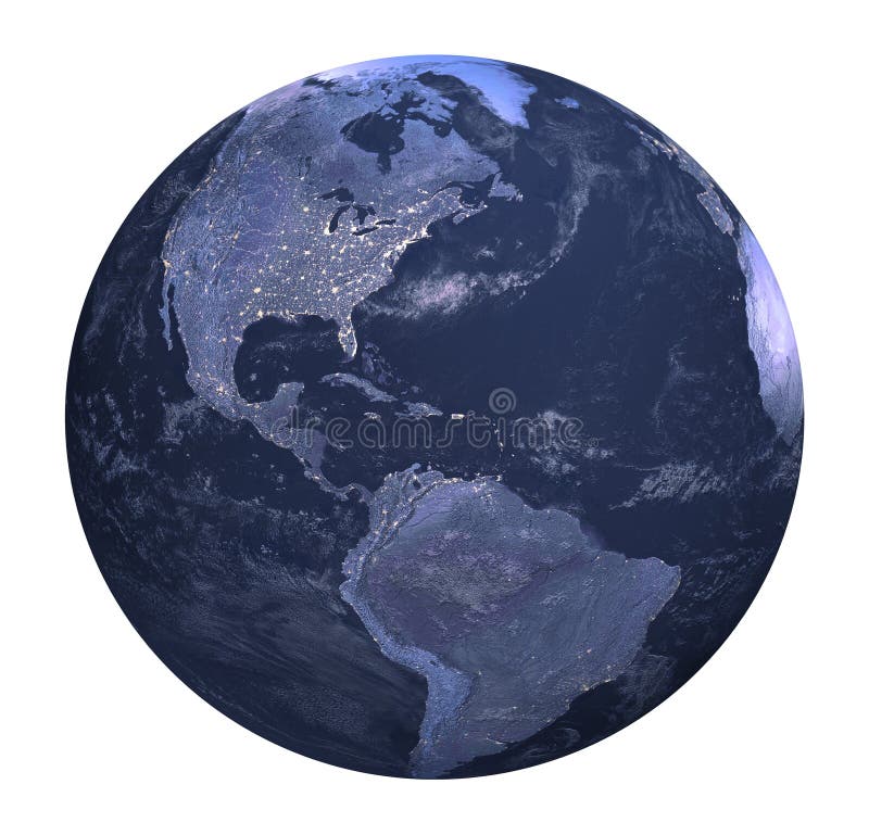 Planet Earth White Background Stock Illustration - Illustration of ...