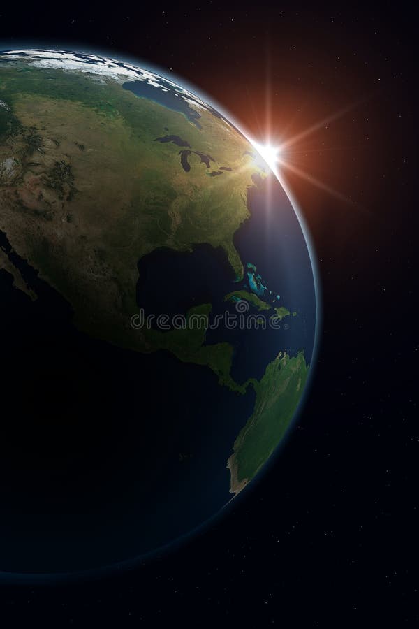 Planet Earth - North America Stock Illustration - Illustration of ...