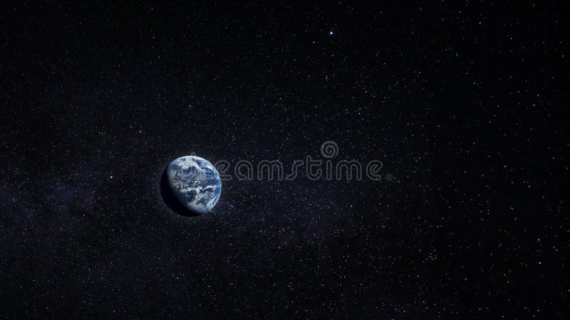 Planet Earth in Outer Space. Earth View from Space Stock Photo - Image ...