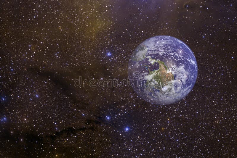 Planet Earth in Outer Space. Elements of this Image Furnished by NASA ...