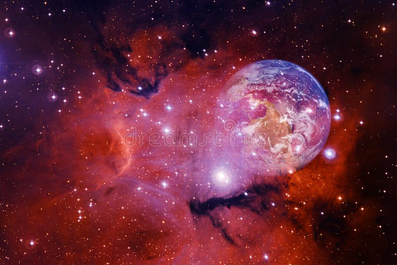 Planet Earth in Outer Space. Elements of this Image Furnished by NASA ...